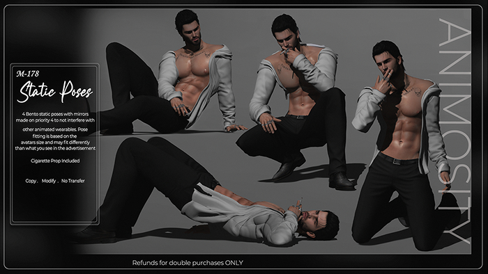 Second Life Marketplace - Animosity - M-178 Pose Pack